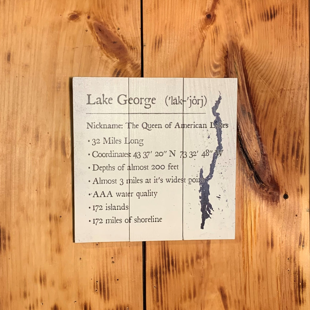 Lake George Definition Sign – The Indian Tepee