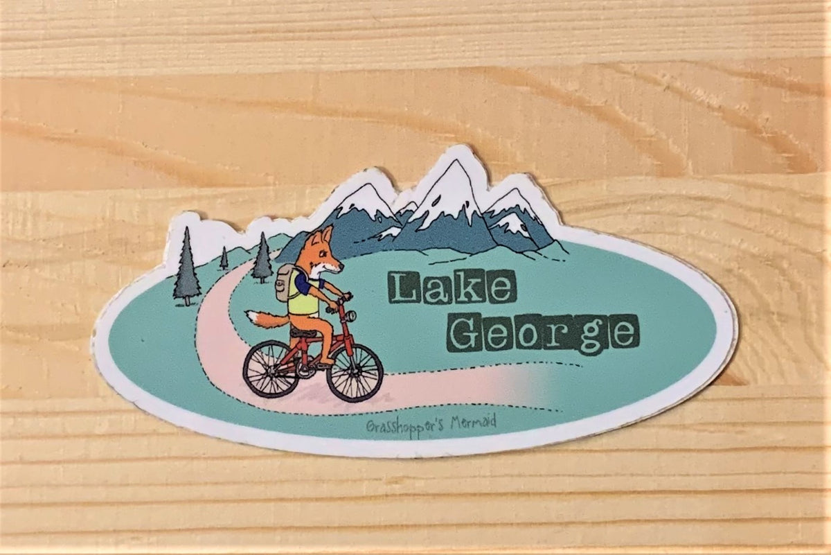 Lake George Hand Drawn Sticker – The Indian Tepee